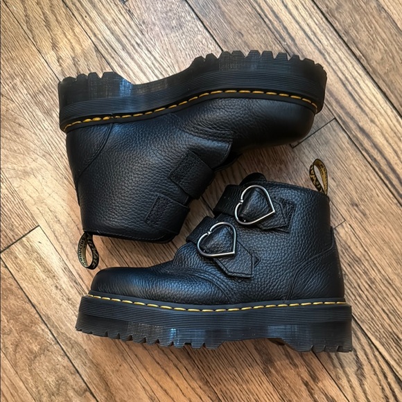 Dr. Martens | Shoes | Dr Martens Devon Heart Buckle Boots | Poshmark